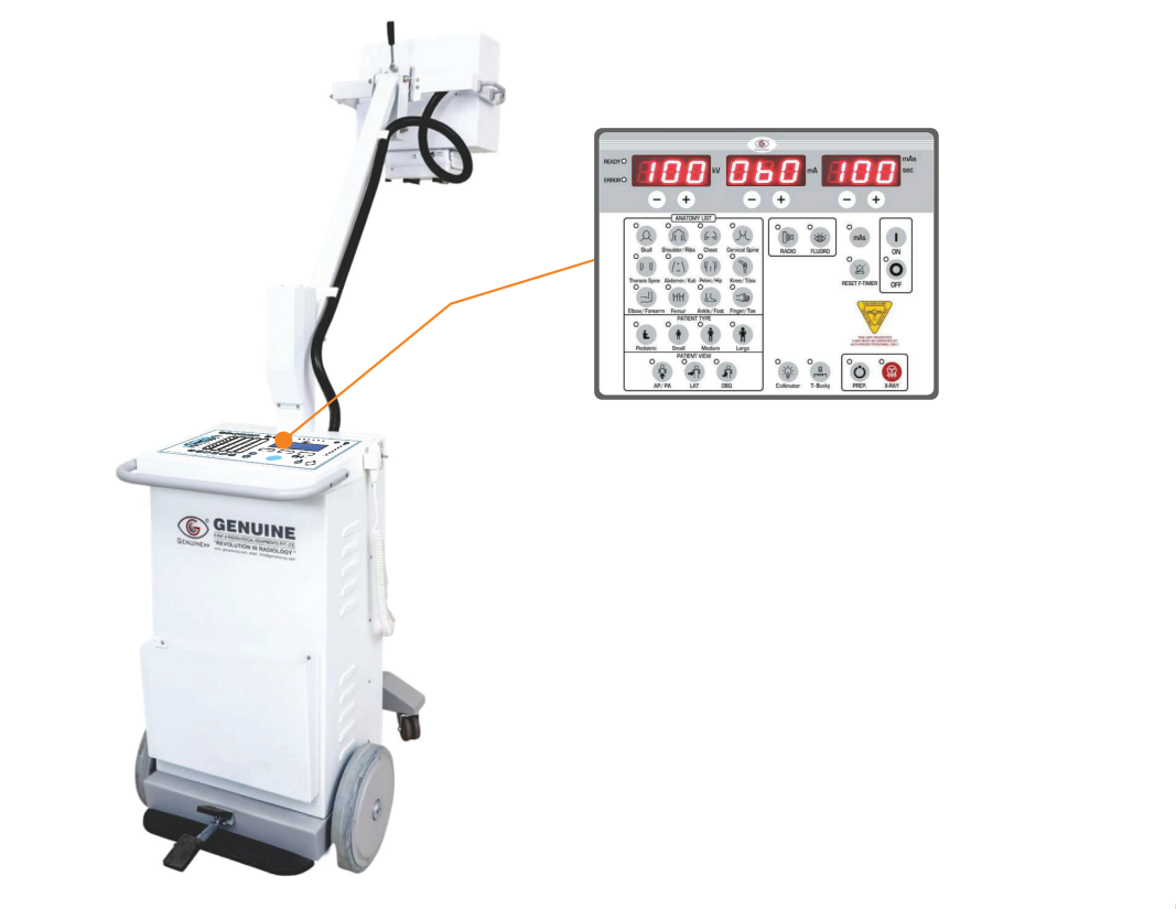 LF Mobile X-ray Machine-100 MA